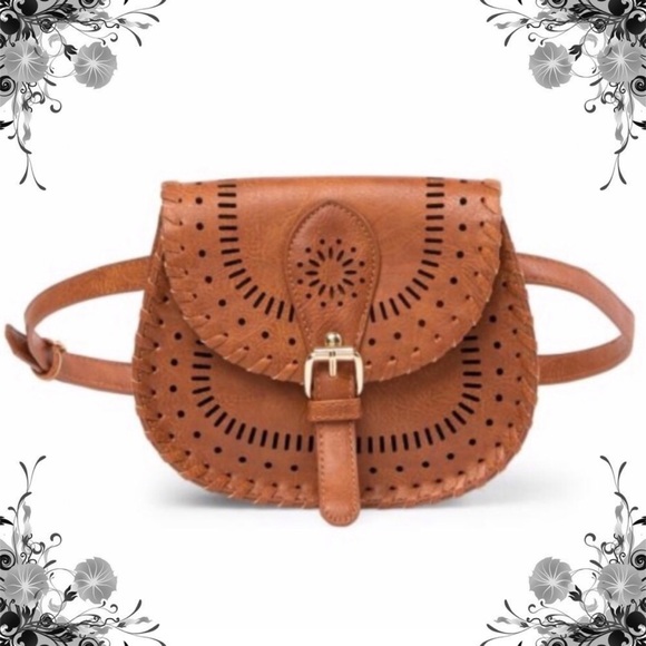 Pink Haley | Bags | Pink Haley Western Style Lazer Cut Fanny Pack ...